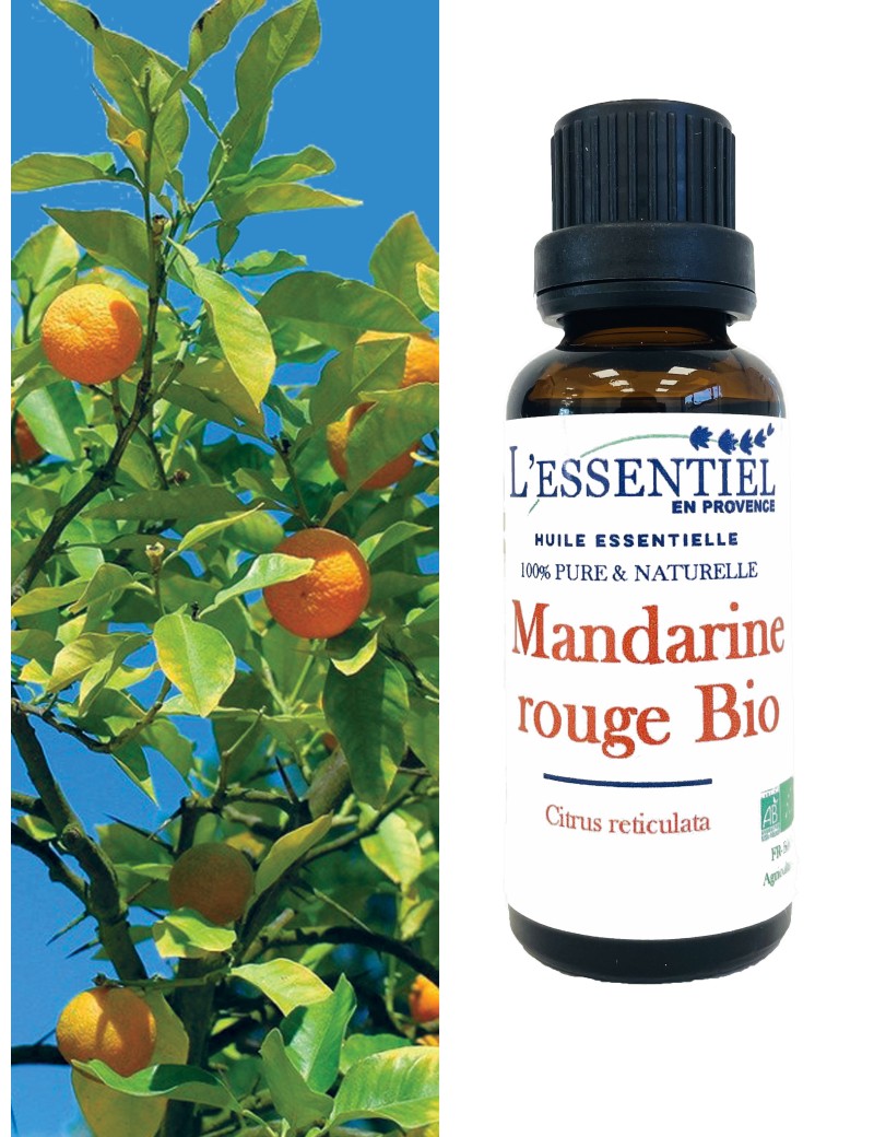 Huile essentielle Biologique de Mandarine Rouge - L'essentiel en Provence